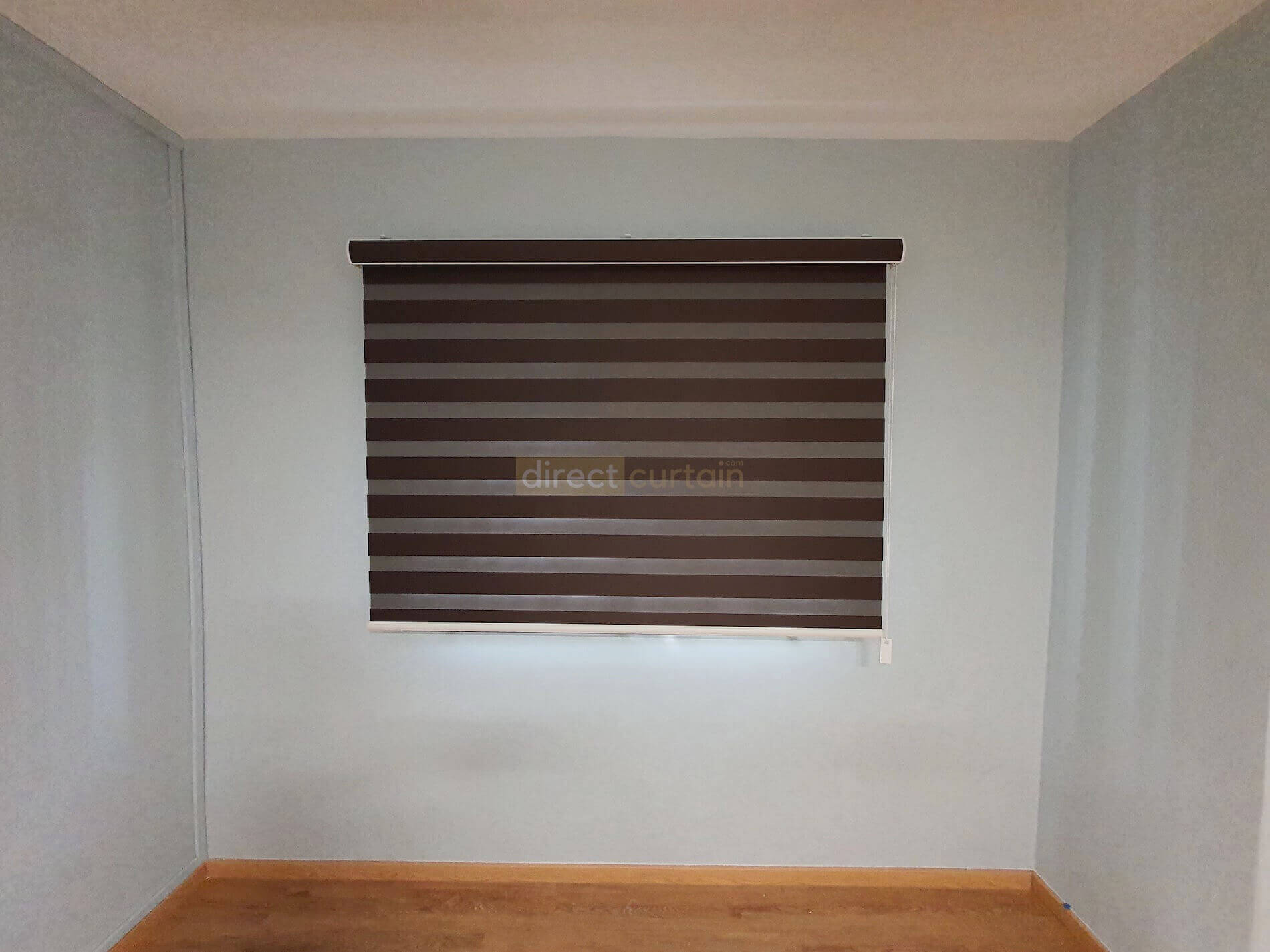 Korean Combi Blind – Blackout Chocolate Brown | Direct Curtain